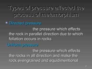 Metamorphism | PPT