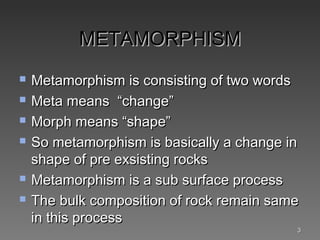 Metamorphism Definition