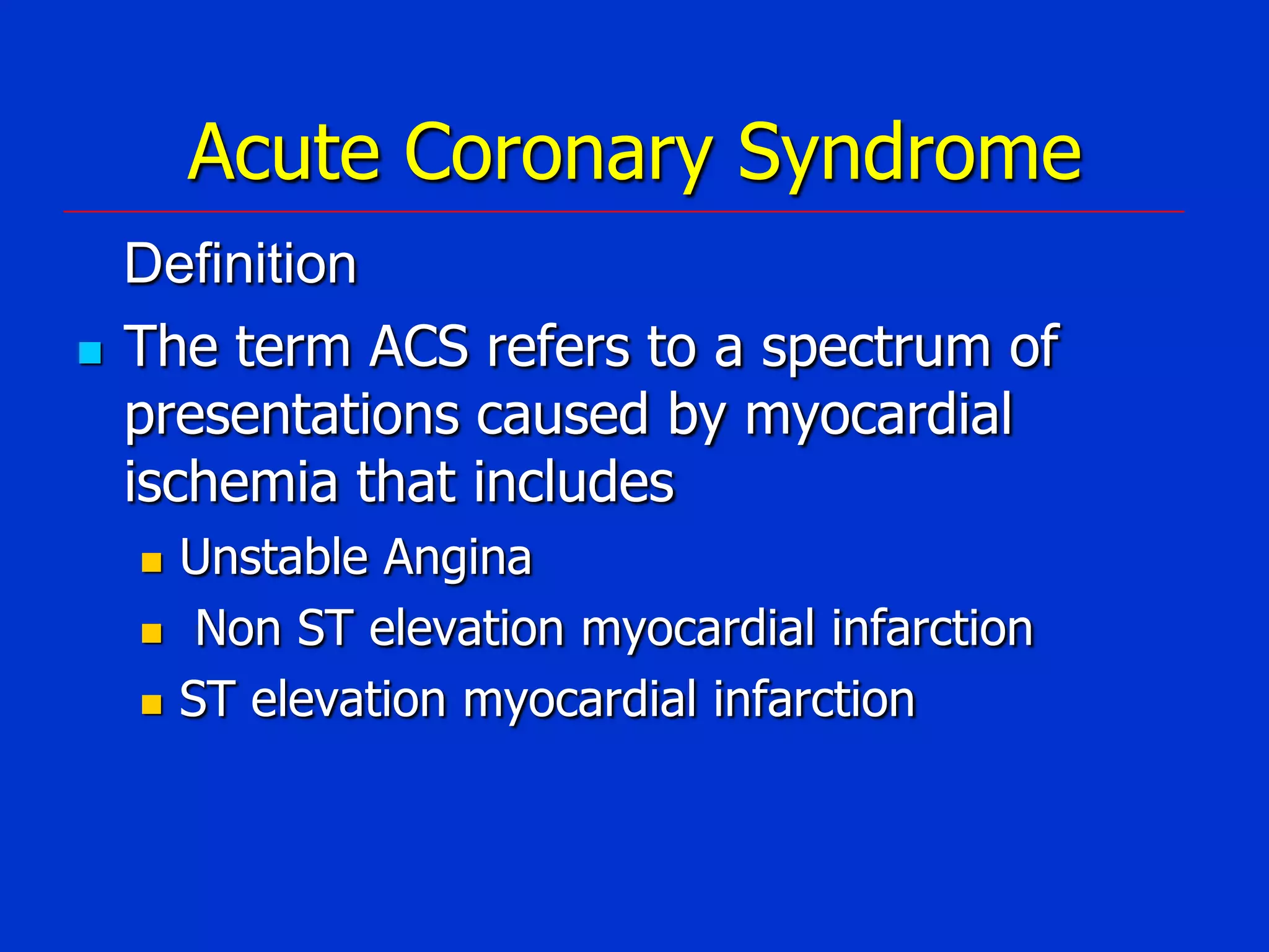 Acute Coronary Syndrome (NSTEMI) | PPSX
