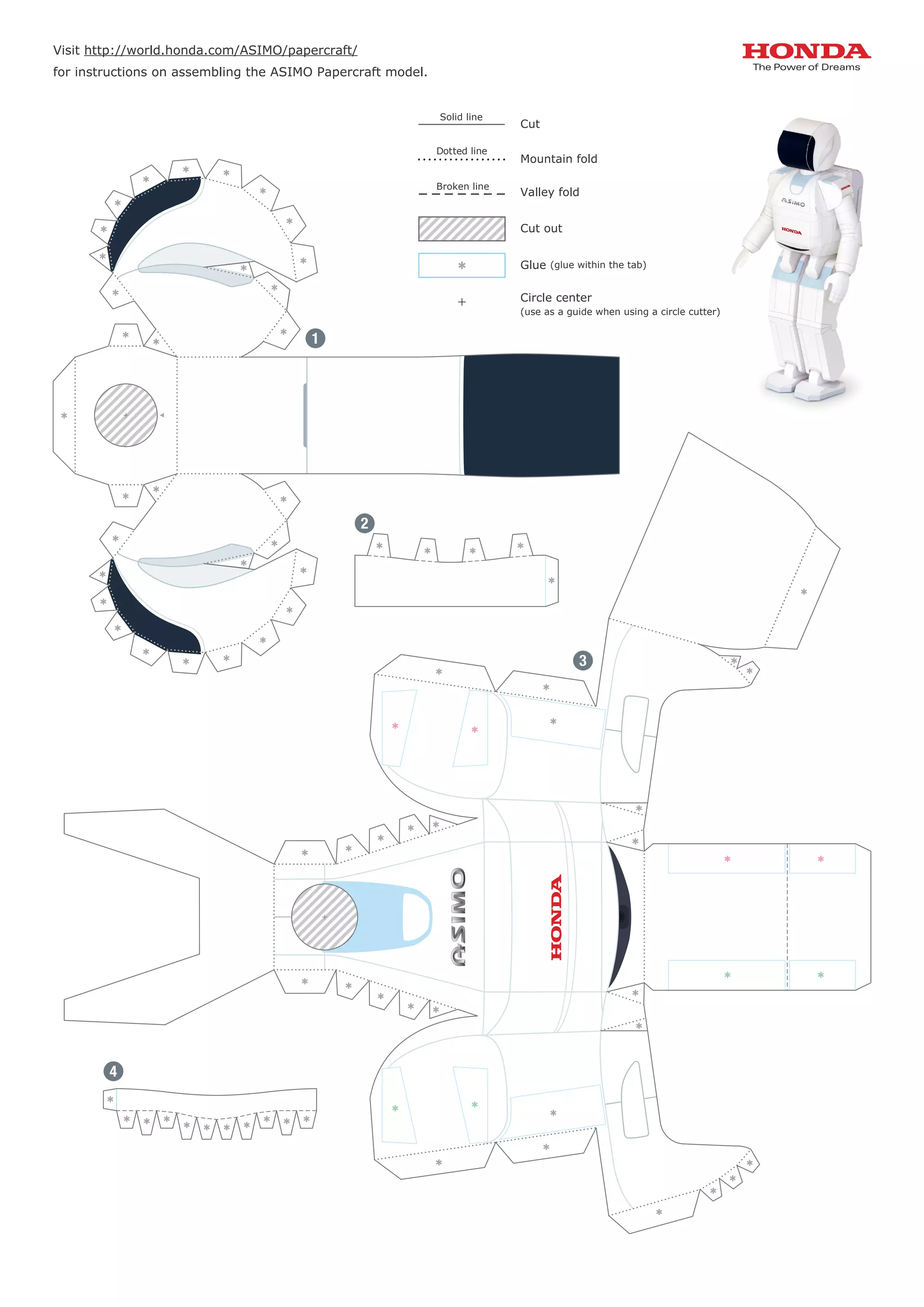 Asimo papercraft blue | PDF