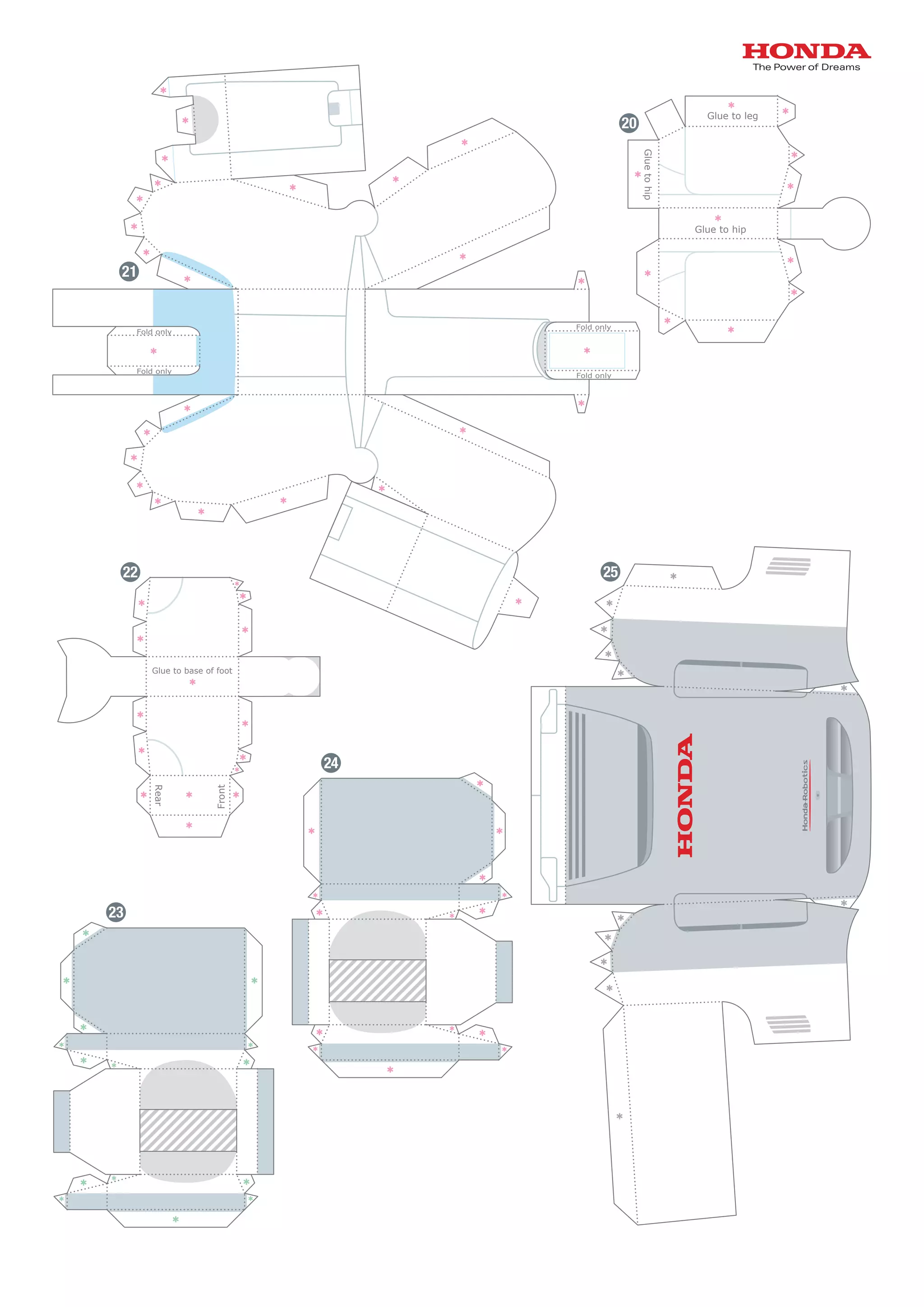 Asimo papercraft blue | PDF