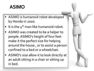 Asimo presentation | PPT
