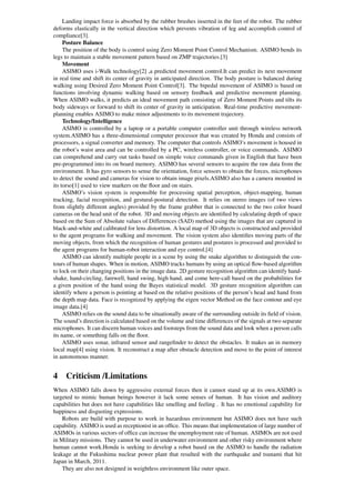 Asimo brief introduction | PDF