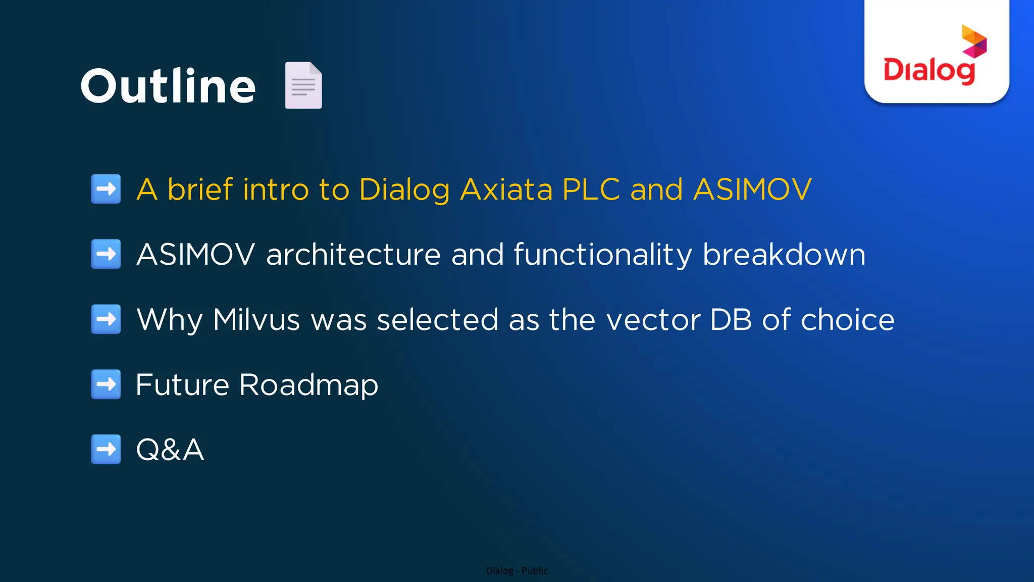 ASIMOV: Enterprise RAG at Dialog Axiata PLC | PDF
