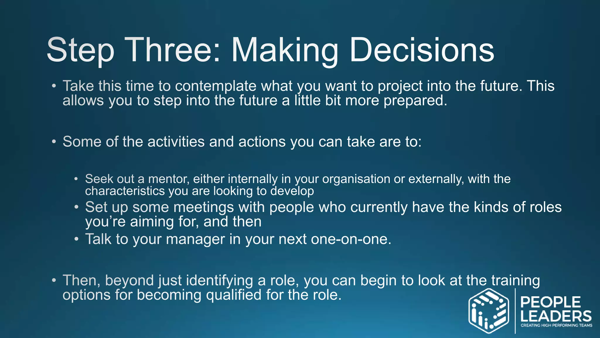 A simple 5 step career planning guide for leaders | PPTX | Resume ...