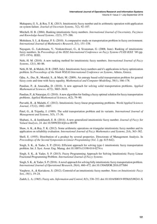 A simple and efficient algorithm for solving type 1 intuitionistic fuzzy solid transportation ...