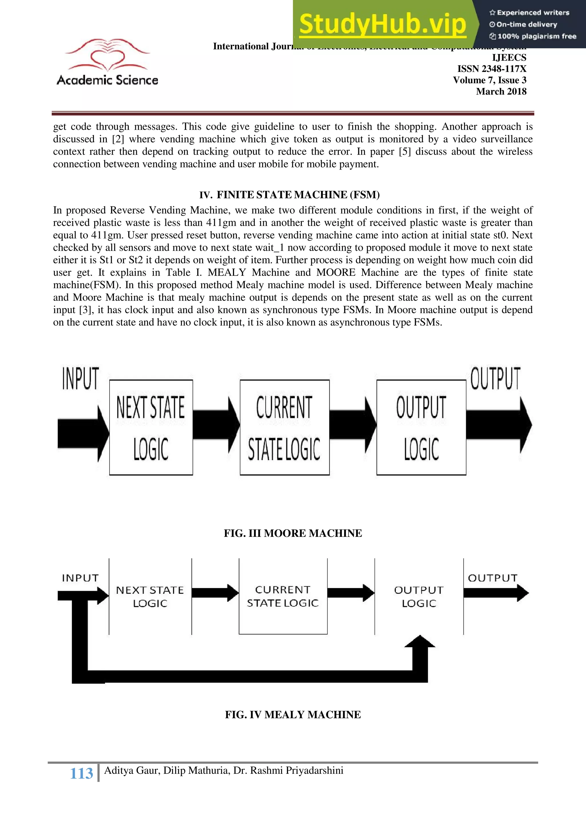A Simple Approach To Design Reverse Vending Machine | PDF