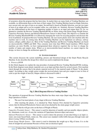 A Simple Approach To Design Reverse Vending Machine | PDF