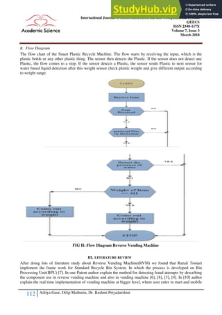 A Simple Approach To Design Reverse Vending Machine | PDF