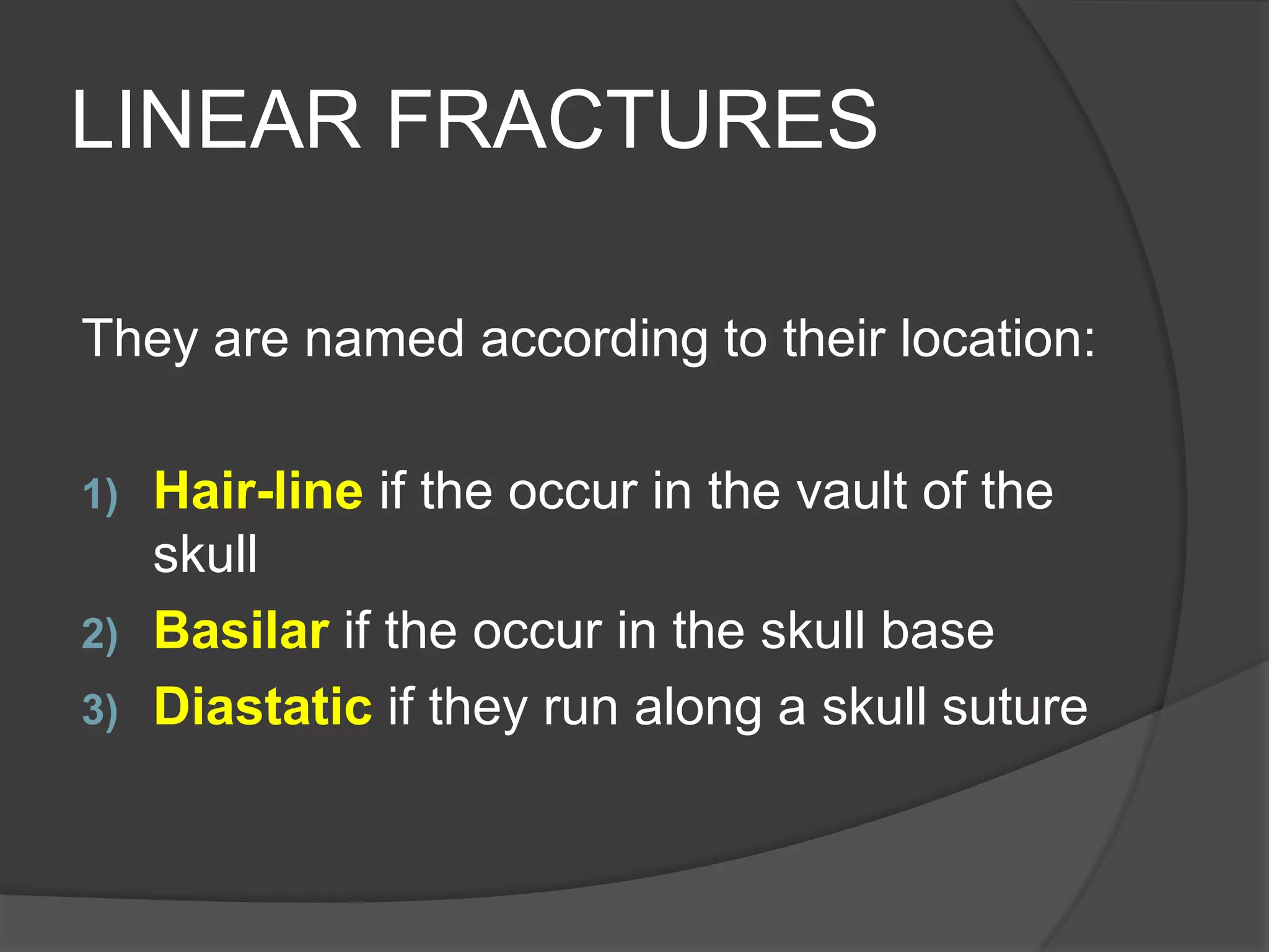 A simple classification of skull fractures | PPTX