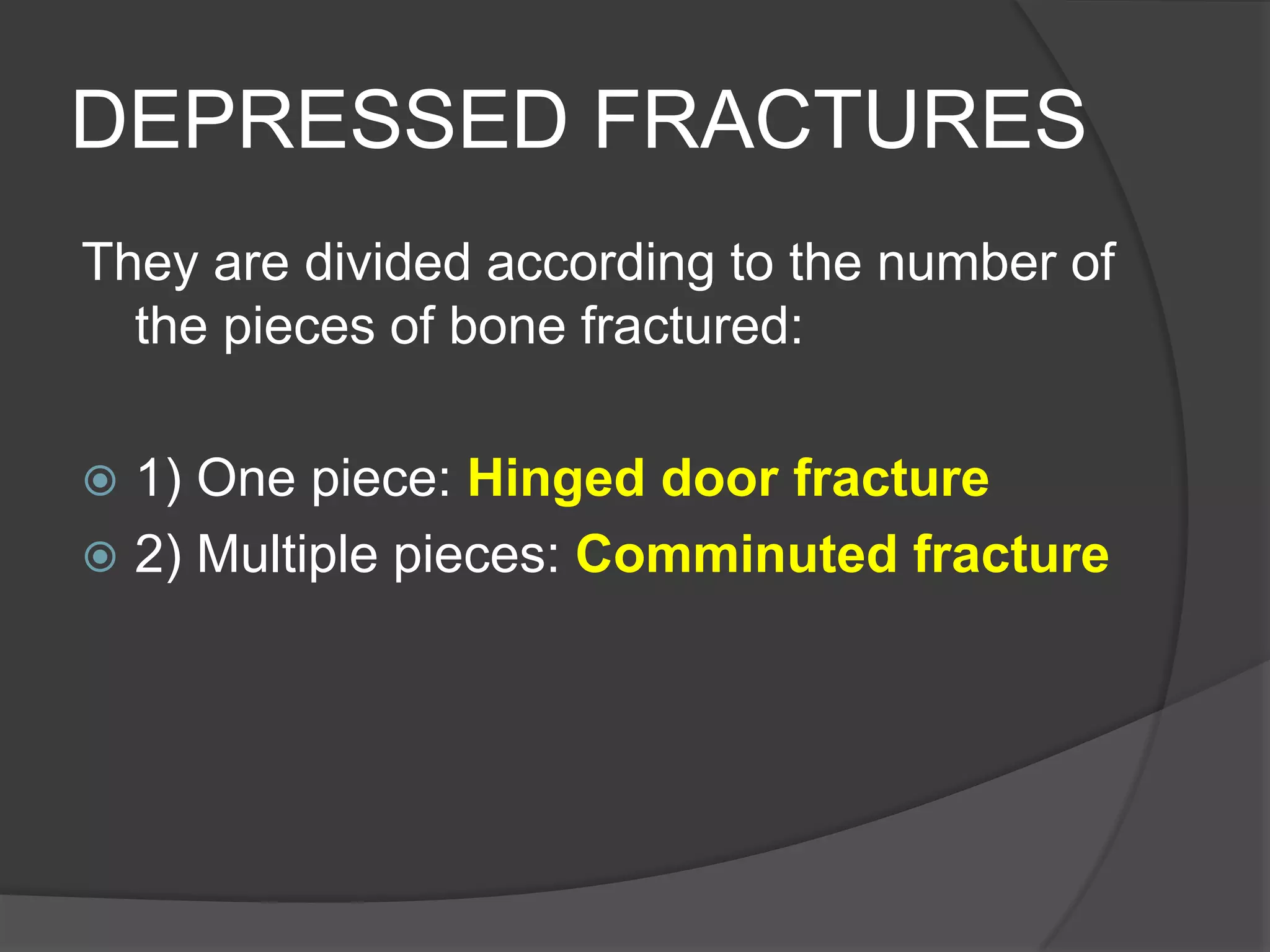 A simple classification of skull fractures | PPTX