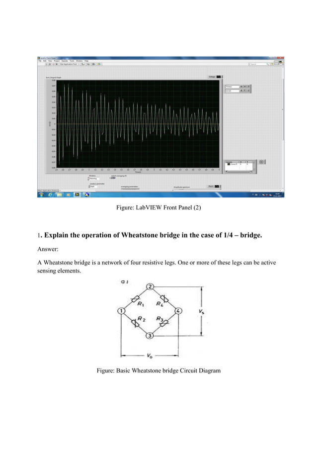 Strain Gauge Measurement using LabVIEW | PDF Strain Gauge Measurement using LabVIEW | PDF
