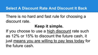 A simple explanation to investment discount rates | PPTX