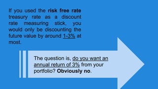 A simple explanation to investment discount rates | PPTX