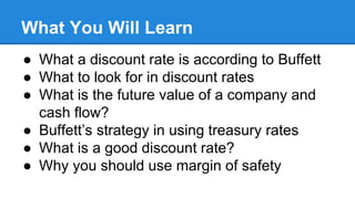 A simple explanation to investment discount rates | PPTX