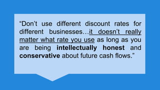 A simple explanation to investment discount rates | PPTX