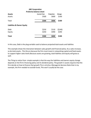 A simple financial planning model | PDF