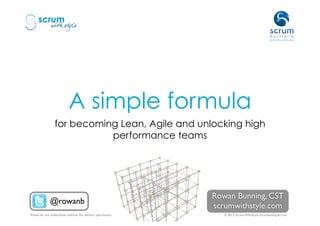 A simple formula for becoming Lean, Agile and unlocking high ...