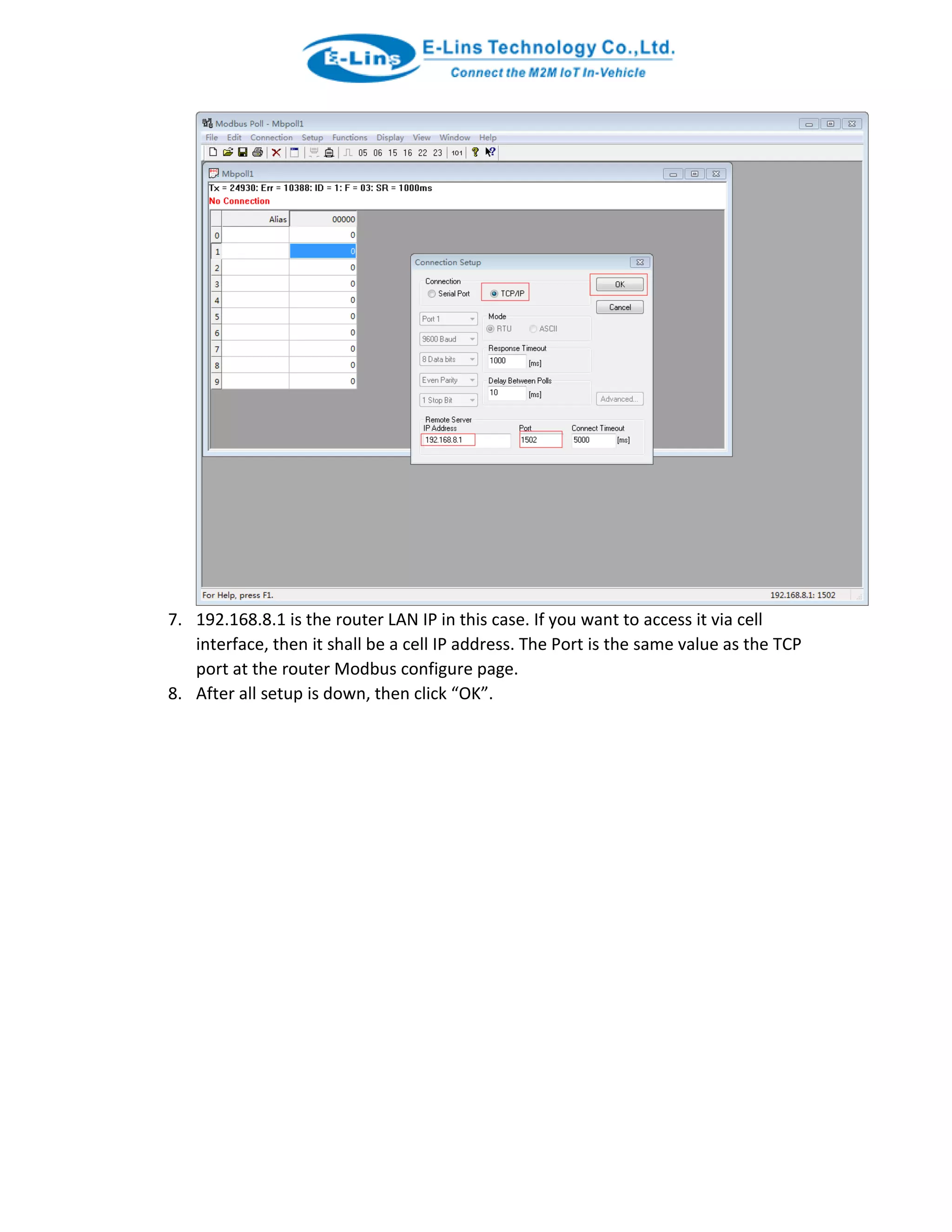 A simple guide for Modbus of E-Lins Series Routers.pdf | Computer Networking | Computing