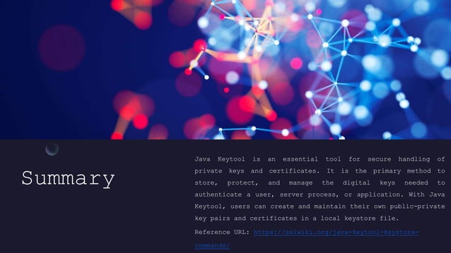 Java Keytool Keystore Commands Pptx