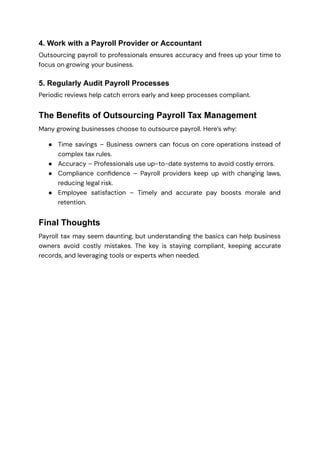 Payroll Taxes Explained: Simple Guide for Business Owners | PDF
