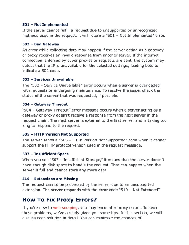 A Simple Guide to Proxy Error and Troubleshooting Issues | PDF