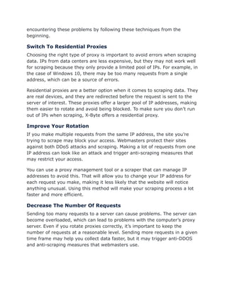 A Simple Guide to Proxy Error and Troubleshooting Issues | PDF