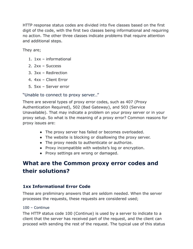 A Simple Guide to Proxy Error and Troubleshooting Issues | PDF