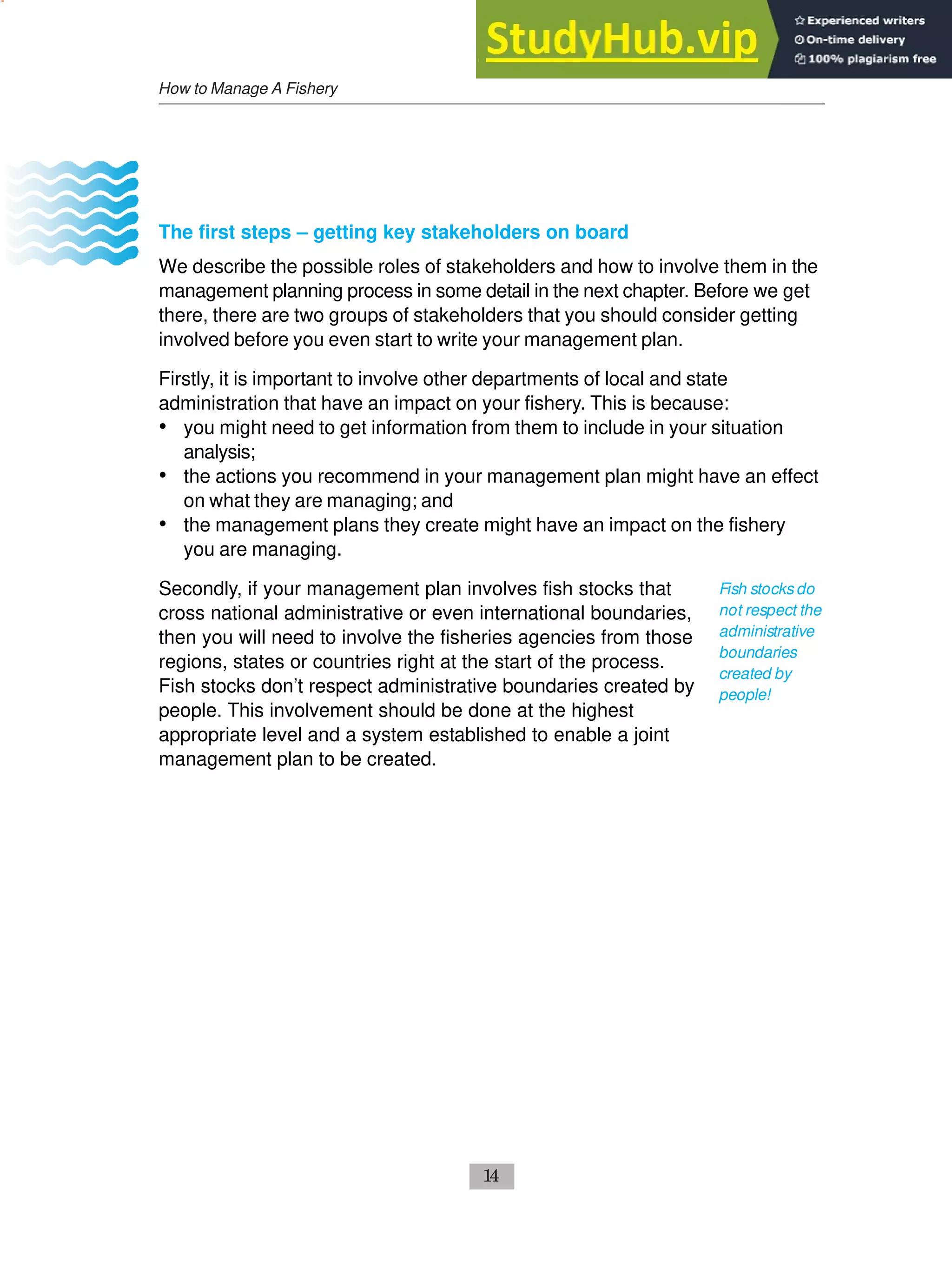 A simple guide to writing a Fishery Management Plan How to Manage A ...