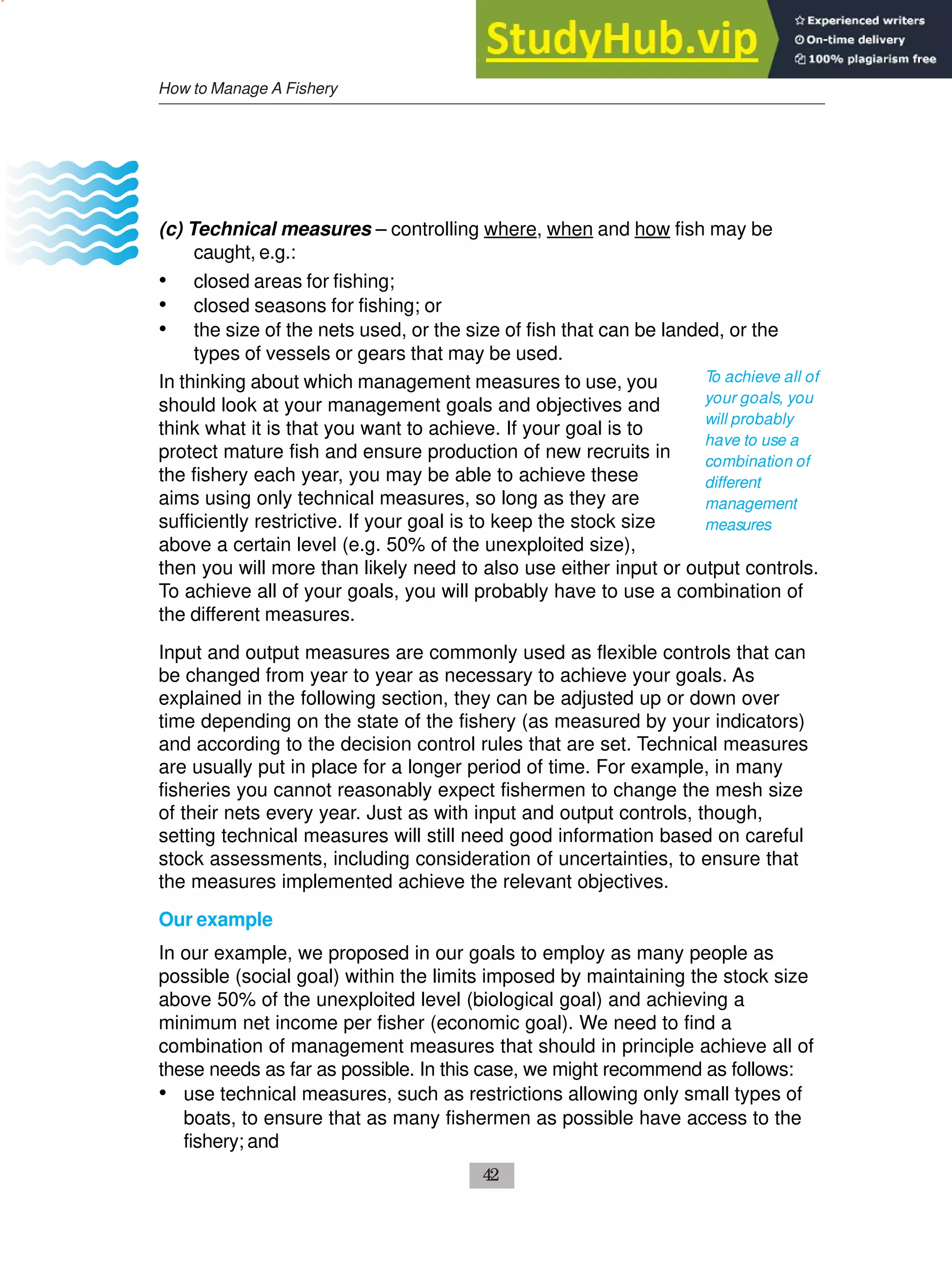 A simple guide to writing a Fishery Management Plan How to Manage A ...