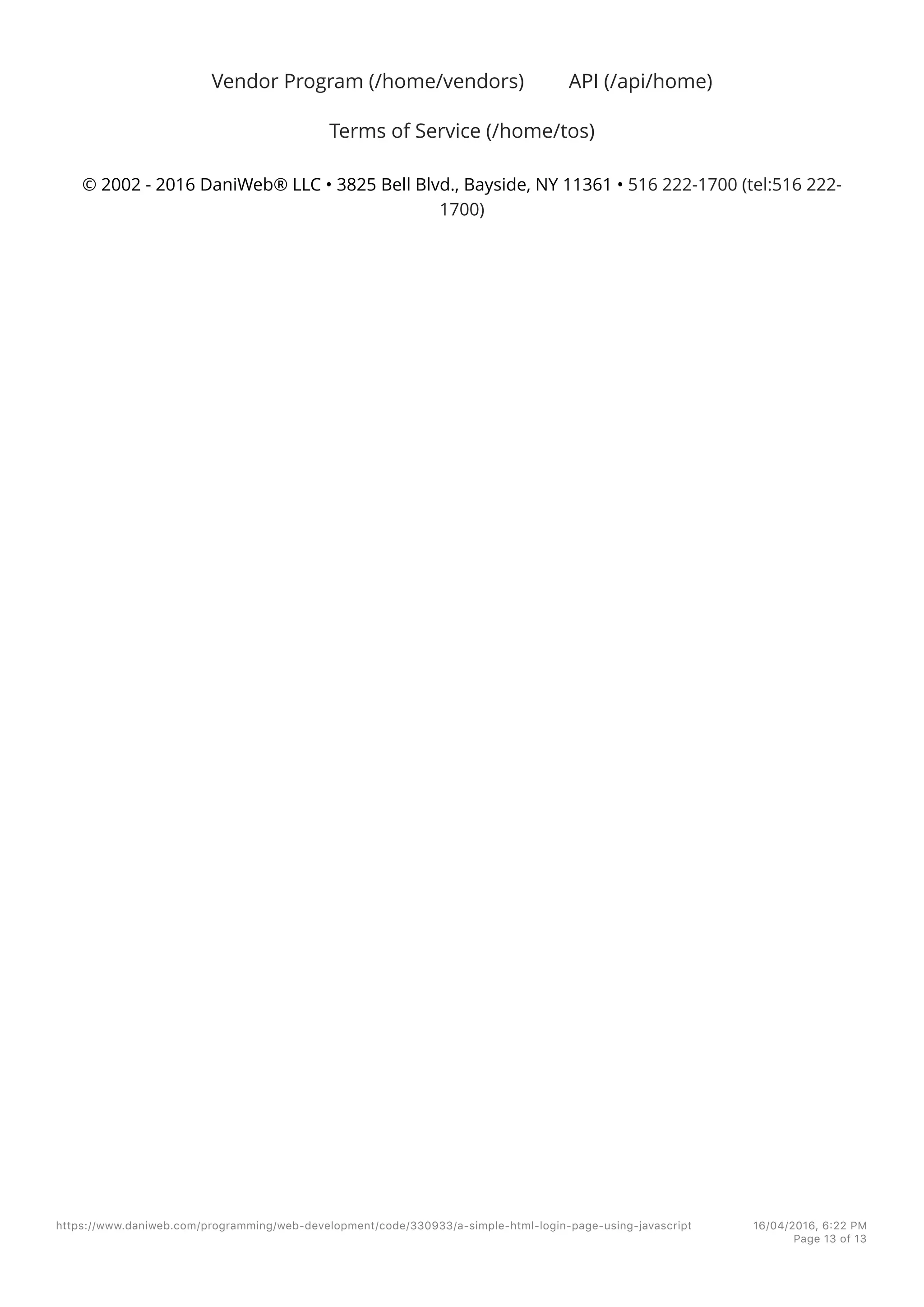 A simple html login page using java s | PDF