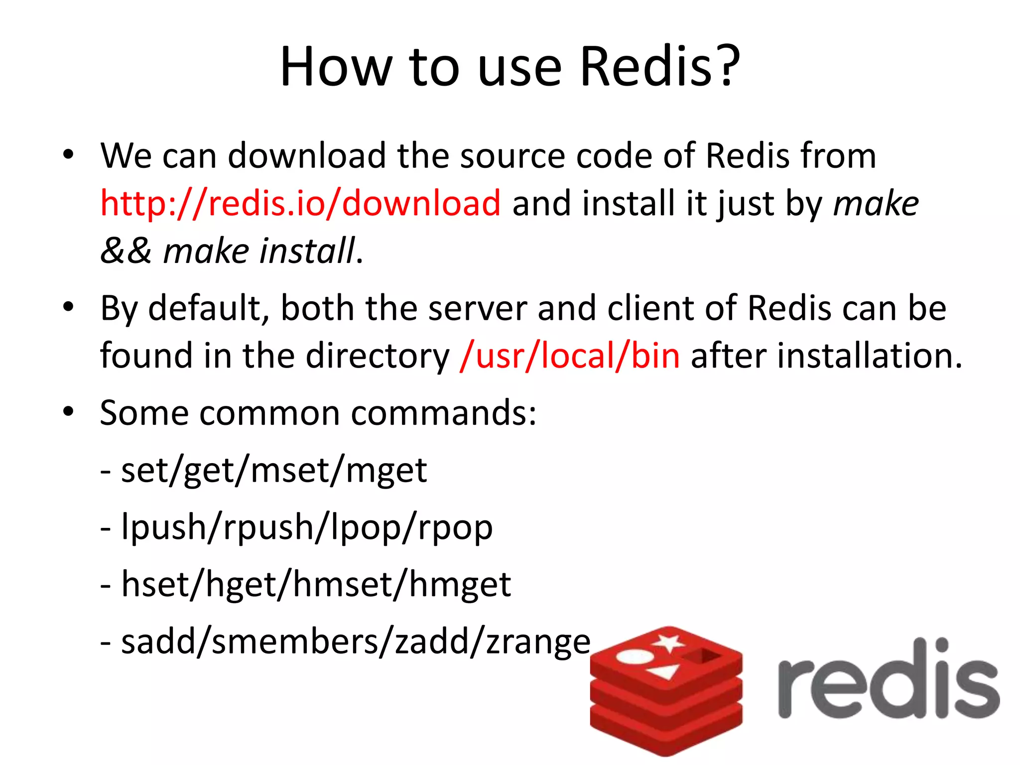 A simple introduction to redis | PPTX