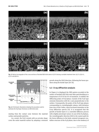 A simple kinetic model for the growth of fe2 b layers on aisi 1026 ...