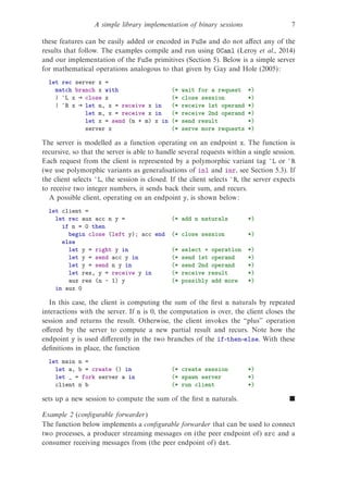 A simple library implementation of binary sessions | PDF