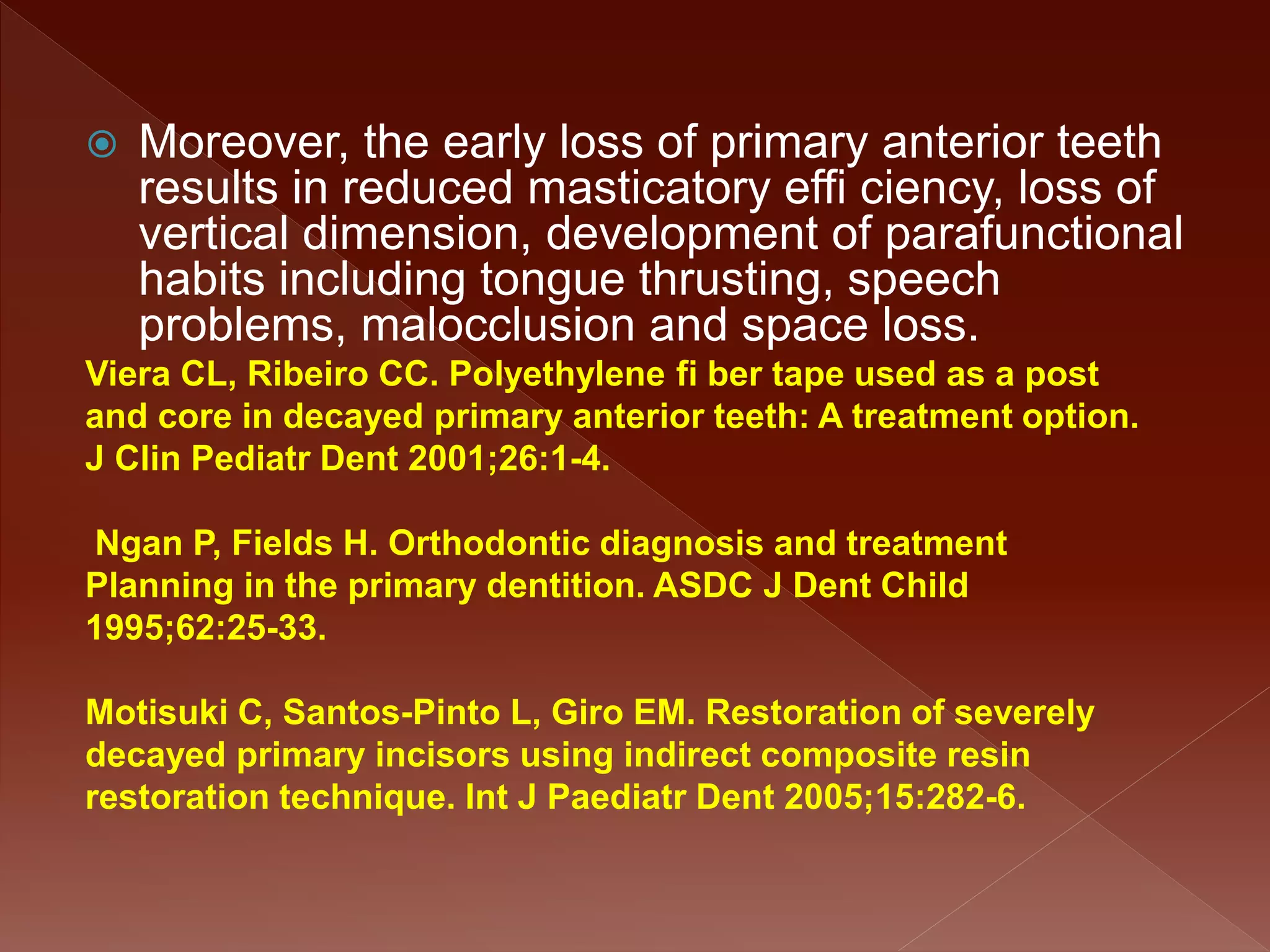 A simple method for reconstruction of severely damaged primary anterior ...