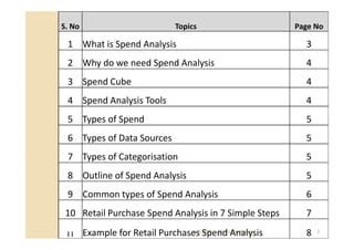 A simple overview to retail direct & in direct purchases spend analysis ...