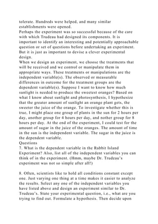 A Simple Plan E.L. Trudeau, the Rabbit Island Experiment, and Tub.docx