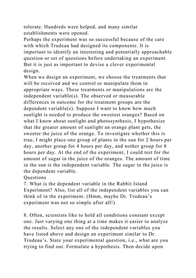 A Simple Plan E.L. Trudeau, the Rabbit Island Experiment, and Tub.docx