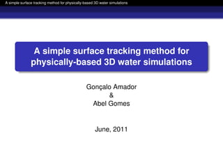 SIACG 2011 Conference Presentation | PDF | 3-D Graphics | Computer Software and Applications