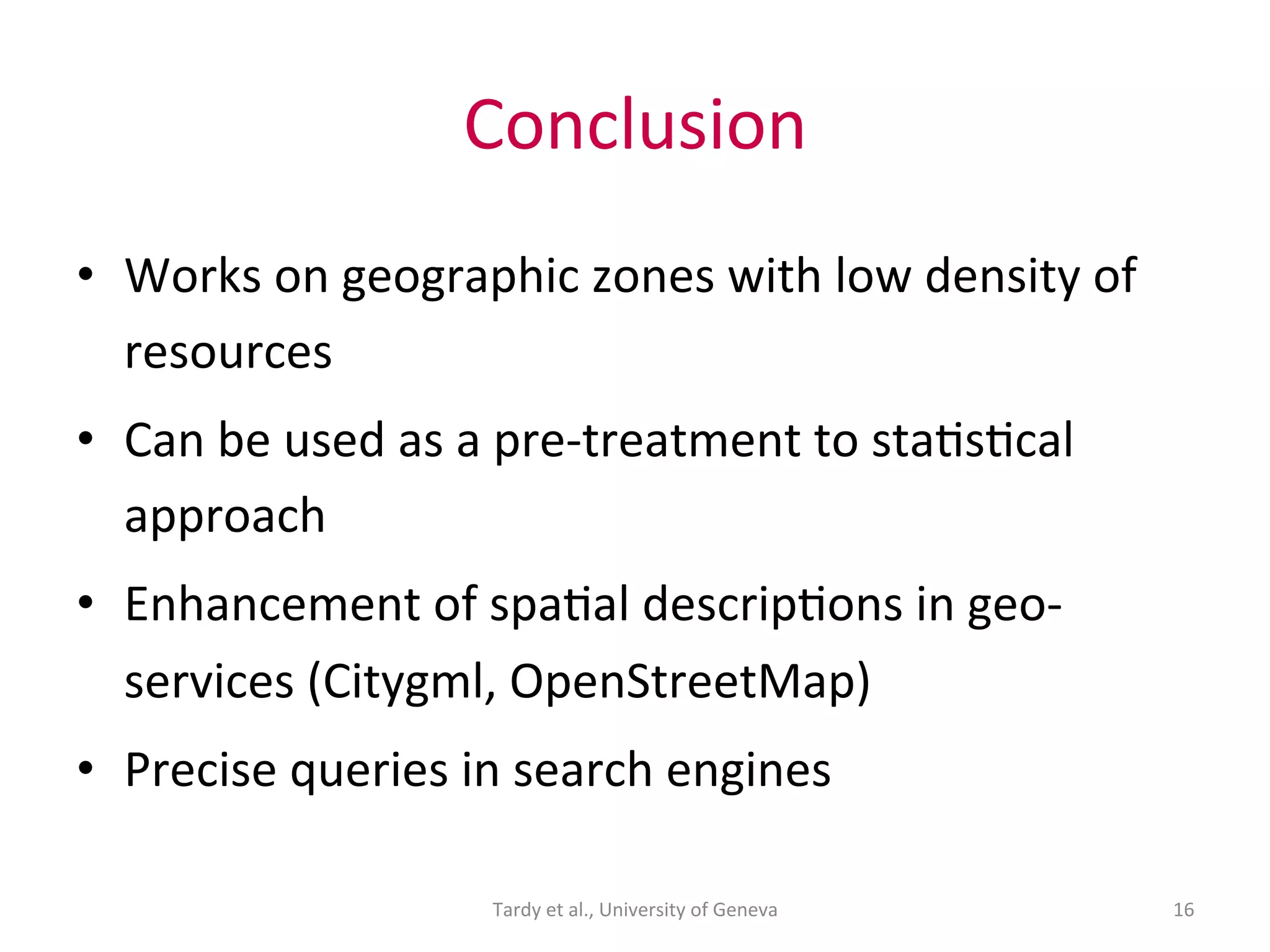A Simple Tags Categorization Framework Using Spatial Coverage To