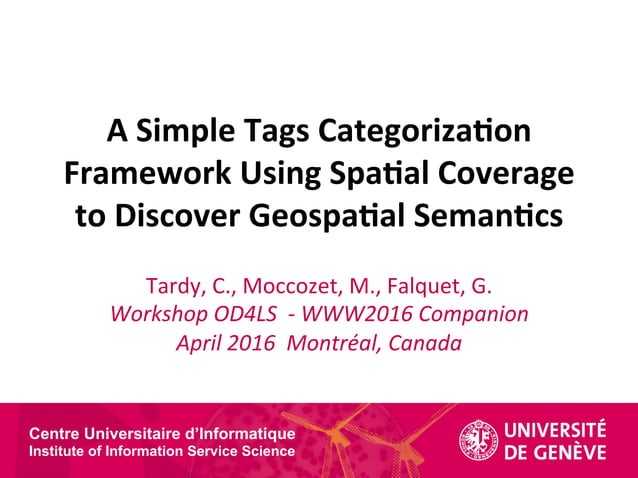 A Simple Tags Categorization Framework Using Spatial Coverage To