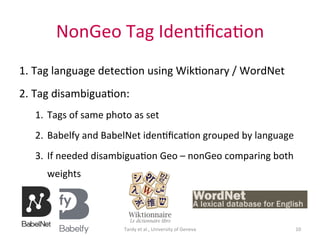 A simple tags categorization framework using spatial coverage to discover geospatial semantics | PPT