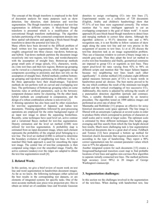 A simple text ine segmentation method for handwritten documents1 | PDF | Desktop Publishing ...