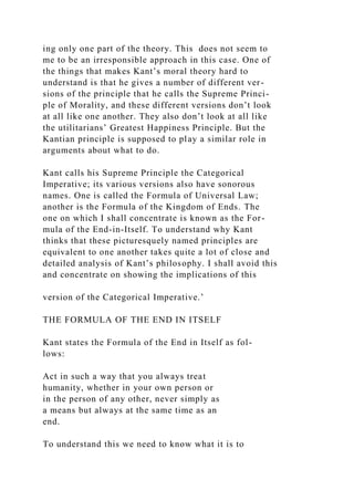 A Simplified Account of Kant’s Ethics” 411 A SIMPLIFIED .docx
