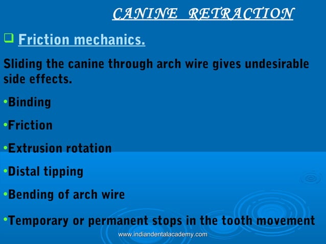 A simplified approach towards pg canine retraction spring | PPT | Free ...