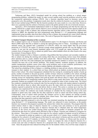 A simulated annealing algorithm for solving the school bus | PDF