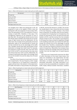 A Simulation-Based Dynamic Traffic Assignment Model With Combined Modes | PDF