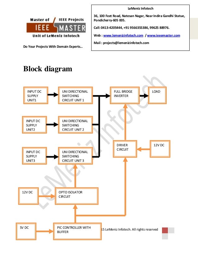 Single Phase Multilevel Inverter Circuit Diagram Single Phas