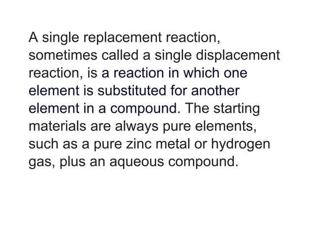 A single replacement reaction.docx