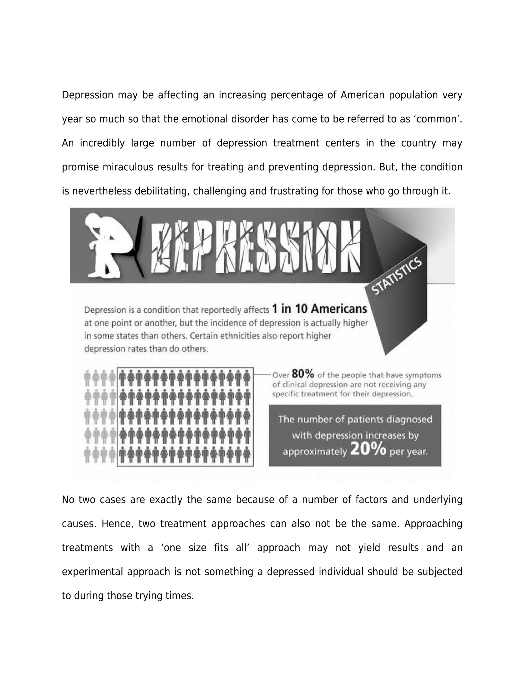 A Single Solution to All sorts of Depression! | PDF